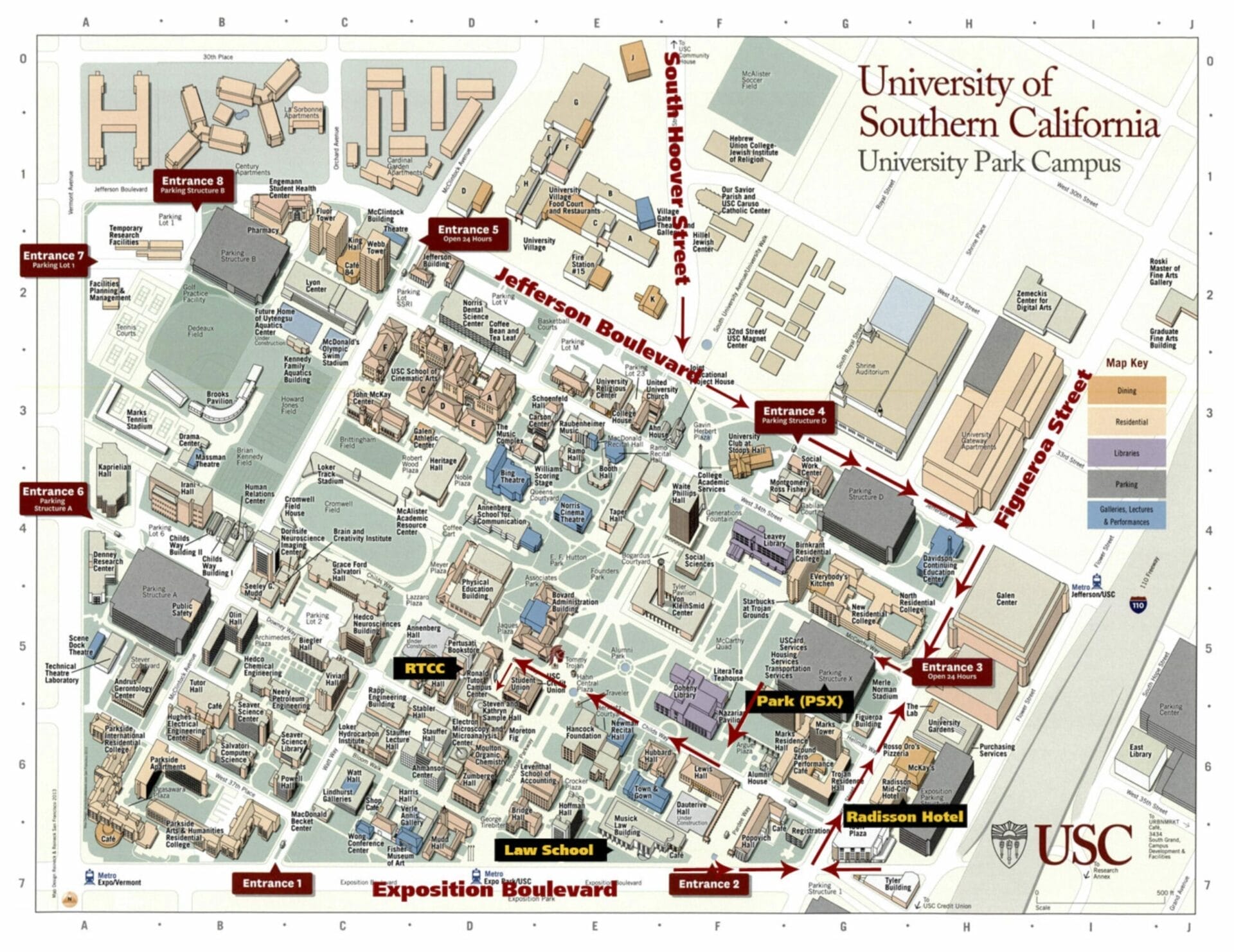 Mapa De Las Universidades De California